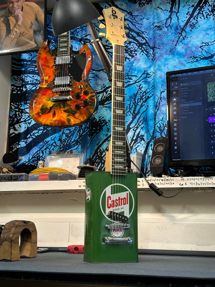 The oil can guitar build – Agrajag Guitars